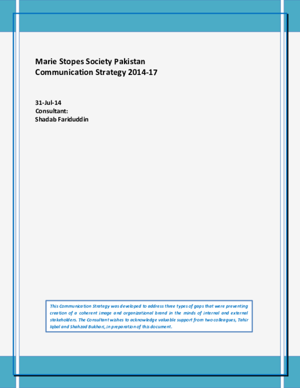 (PDF) MSS Communication Strategy