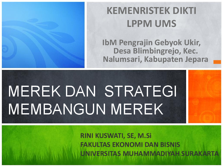 (PDF) MEREK DAN STRATEGI MEMBANGUN MEREK