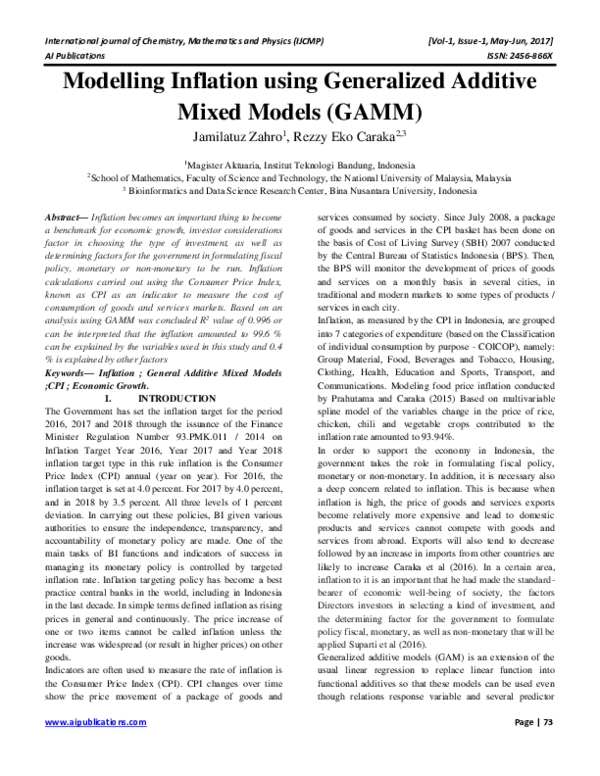 (PDF) Modelling Inflation using Generalized Additive Mixed Models (GAMM (PDF) Modelling Inflation using Generalized Additive Mixed Models (GAMM