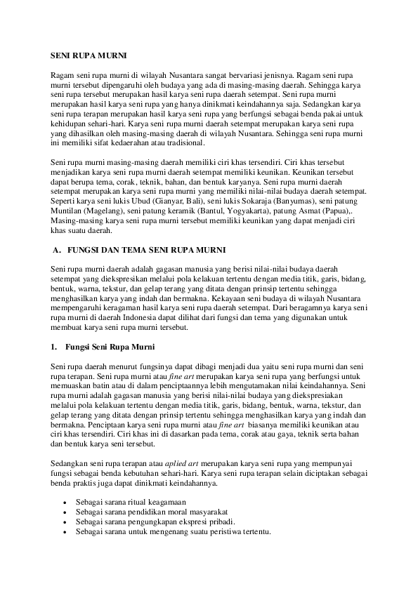 (DOC) SENI RUPA MURNI