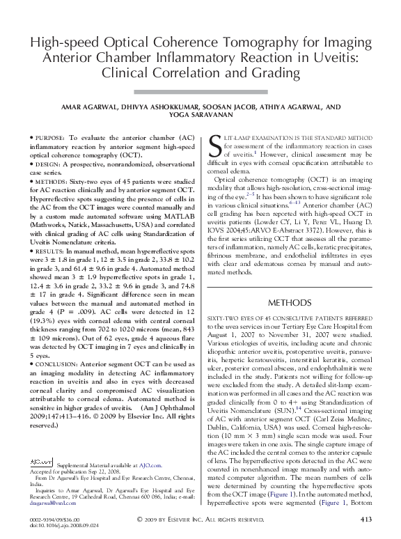 (PDF) High-speed Optical Coherence Tomography for Imaging Anterior ...