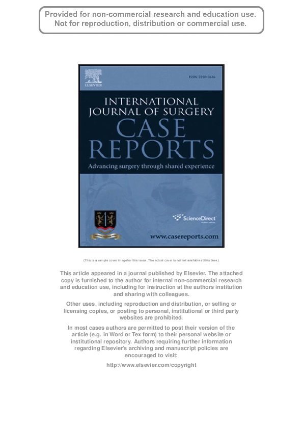 (PDF) Subtle mesenteric avulsion in a traumatic abdominal wall hernia ...