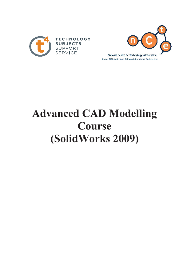 (PDF) Advanced CAD Modelling Course