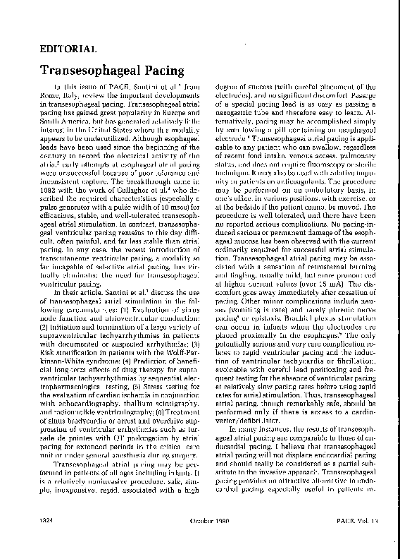 (PDF) Transesophageal Pacing | Gioia Turitto and Giuseppe Cacciatore ...