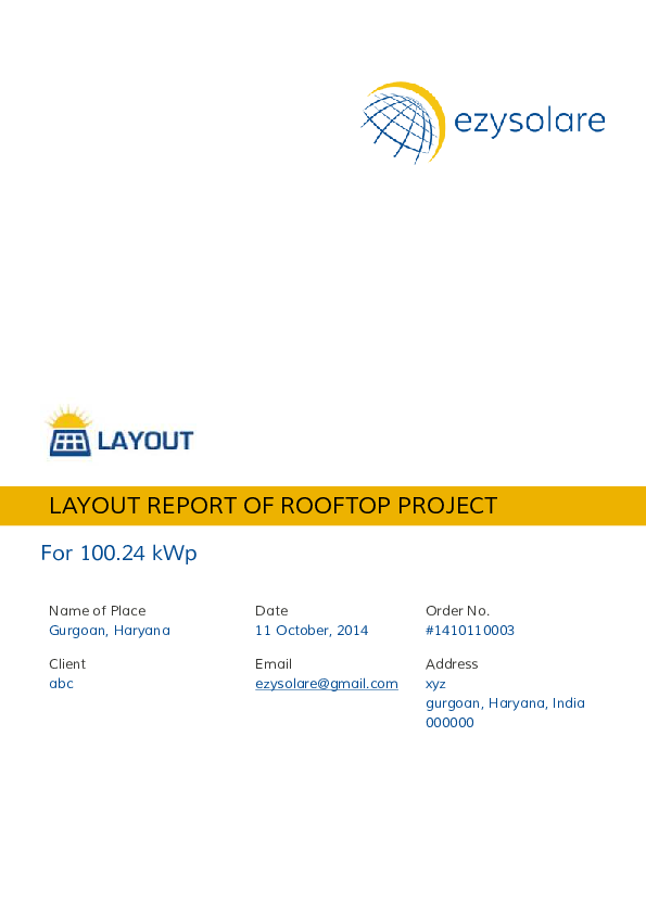 (PDF) LAYOUT Report Template