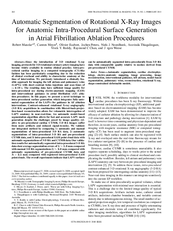 (PDF) Automatic Segmentation of Rotational X-Ray Images for Anatomic ...