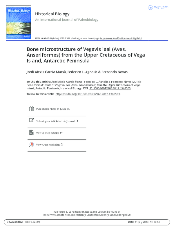 (PDF) Historical Biology An International Journal of Paleobiology Bone ...