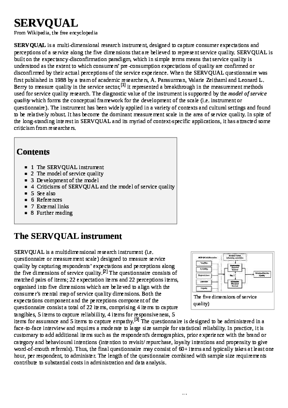 (PDF) SERVQUAL