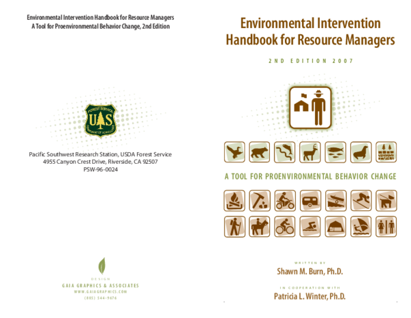 (PDF) Environmental Intervention Handbook for Resource Managers: A Tool ...