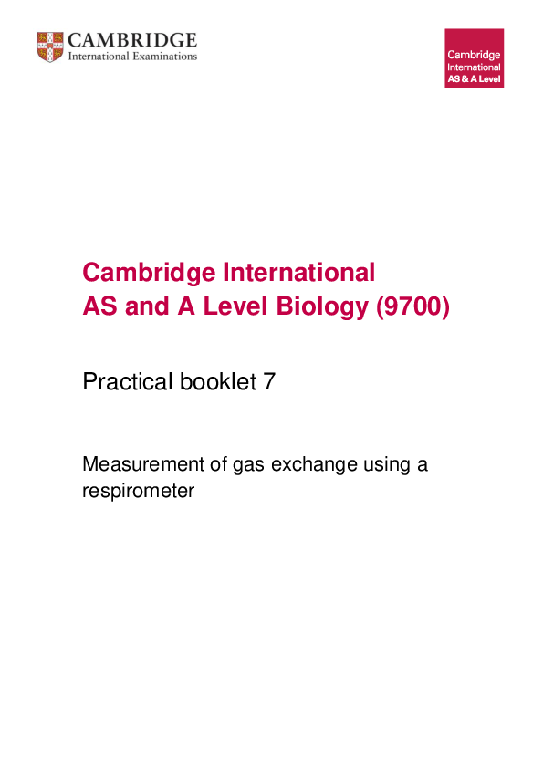 (DOC) Cambridge International AS and A Level Biology (9700