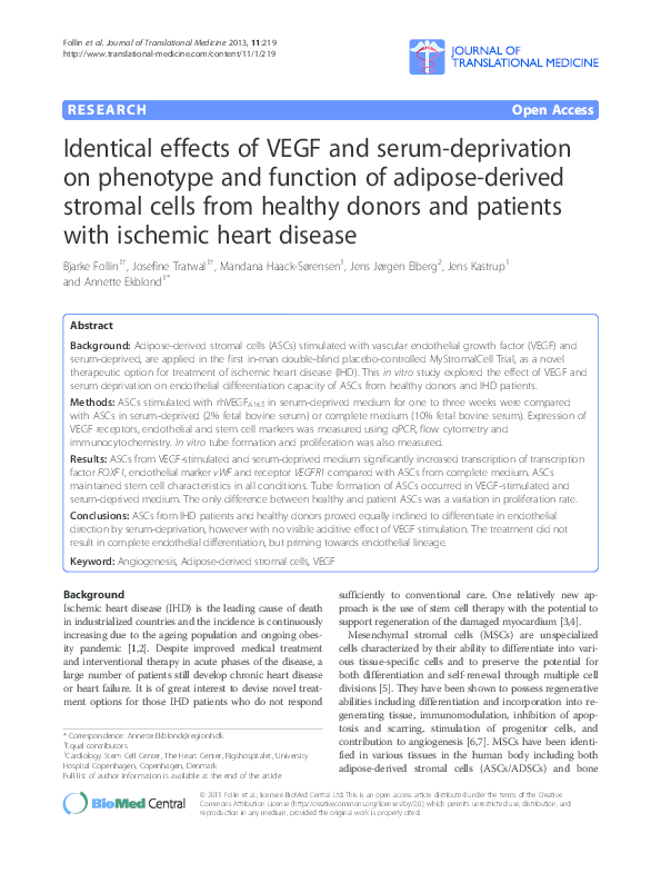 (PDF) Identical effects of VEGF and serum-deprivation on phenotype and ...