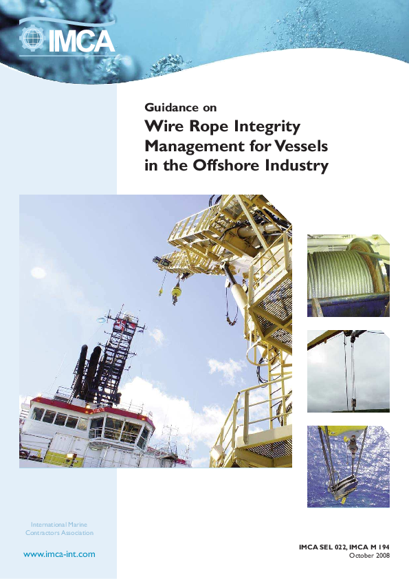 (PDF) Wire Rope Integrity Management for Vessels in the Offshore ...