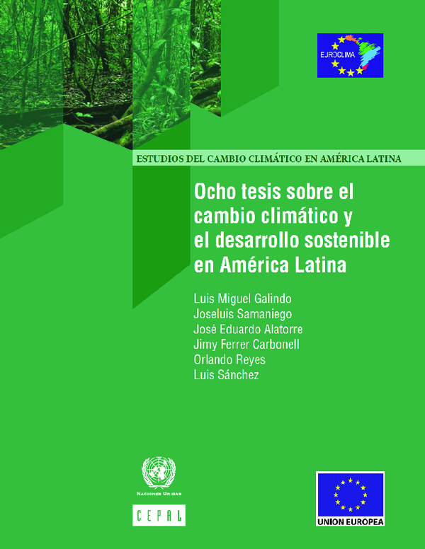 (PDF) Tesis sobre el cambio climático y desarrollo sostenible en AL