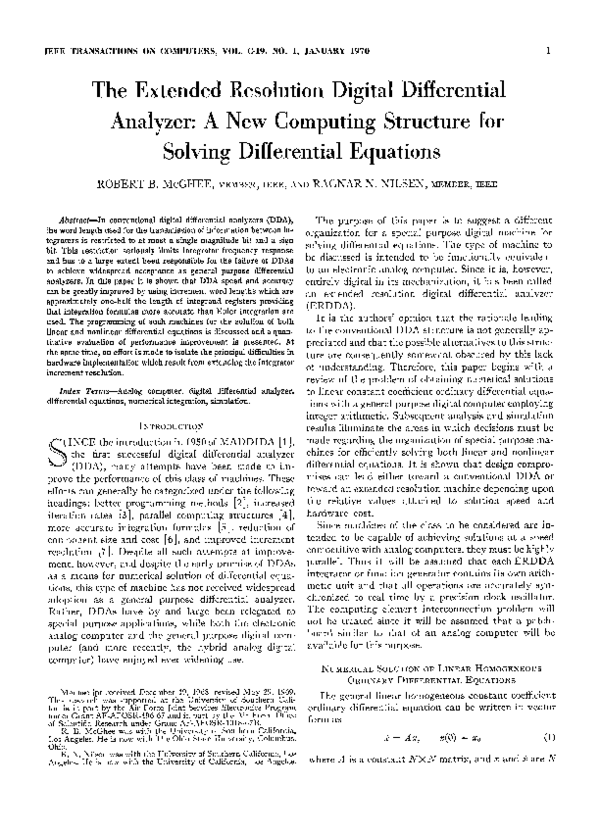 Pdf The Extended Resolution Digital Differential Analyzer A New Computing Structure For