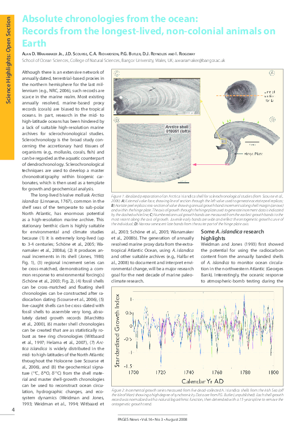 (PDF) Absolute chronologies from the ocean: Records from the longest ...