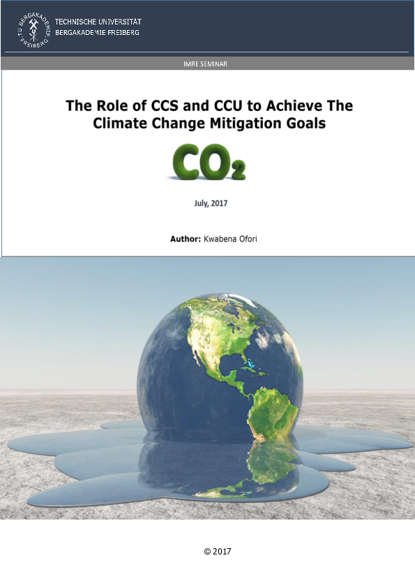 (PDF) The Role of CCS and CCU to Achieve the Climate Change Mitigation ...