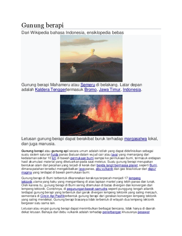 (DOC) Gunung berapi
