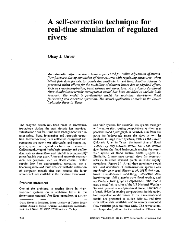 (PDF) A Self-Correction Technique for Real-Time Simulation of Regulated ...
