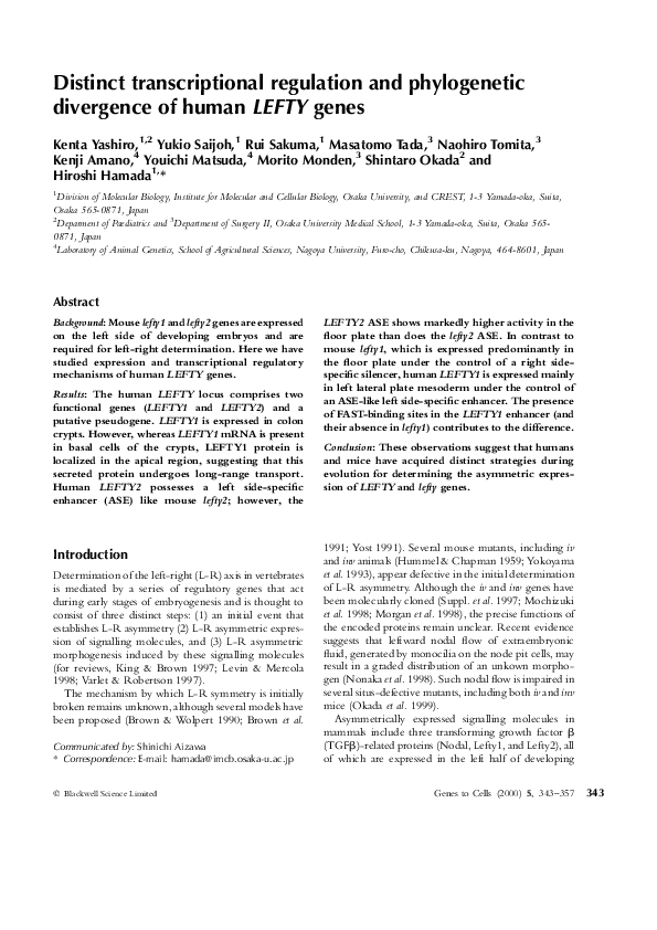 (PDF) Distinct transcriptional regulation and phylogenetic divergence ...