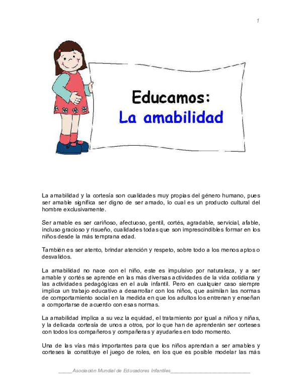 (PDF) Amabilidad