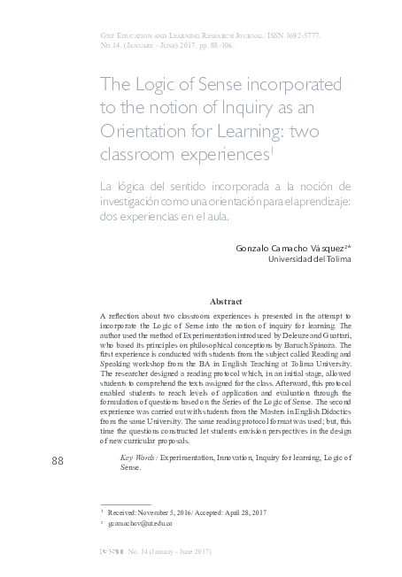 (PDF) The Logic of Sense incorporated to the notion of Inquiry as an ...