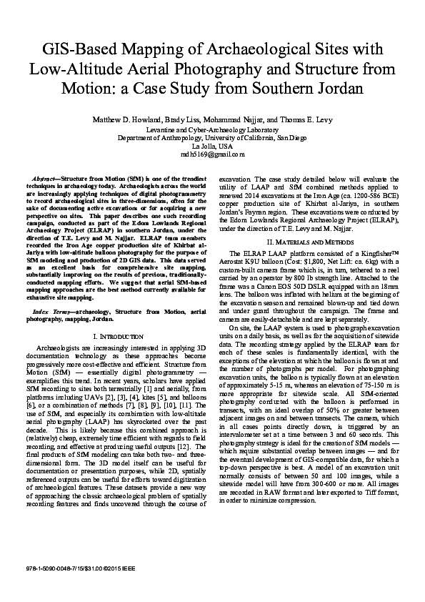 (PDF) GIS-Based Mapping of Archaeological Sites with Low-Altitude ...