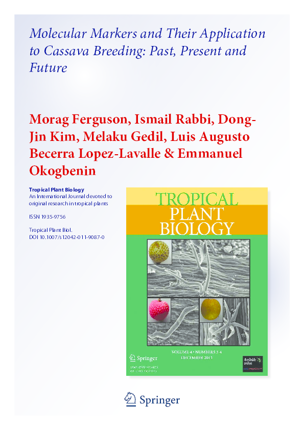 (PDF) Molecular Markers and Their Application to Cassava Breeding: Past ...