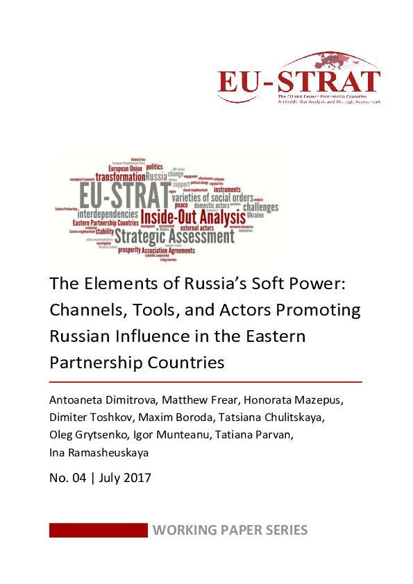 (PDF) The Elements of Russia's Soft Power: Channels, Tools, and Actors ...