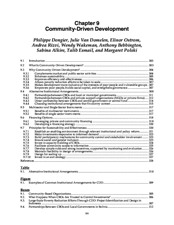 (PDF) Chapter 9 Community-Driven Development