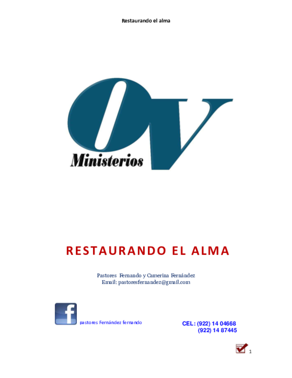 (PDF) Restaurando el alma 1