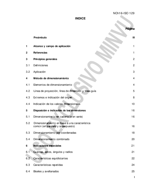 (PDF) NCh16-ISO 129 INDICE Página Preámbulo III