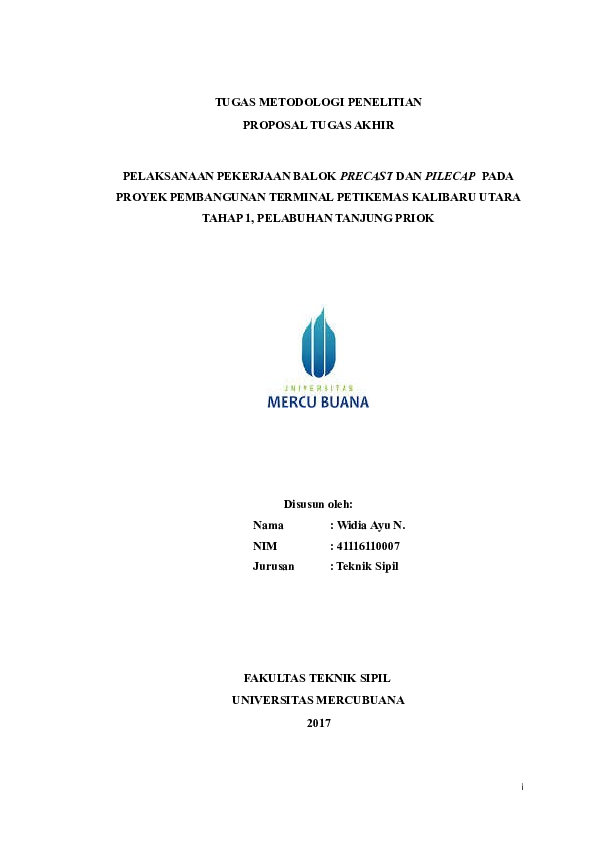 (DOC) TUGAS PROPOSAL METLIT