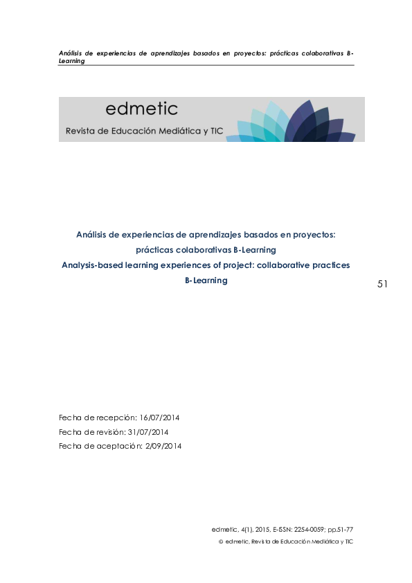 (PDF) Analysis-based learning experiences of project: collaborative ...