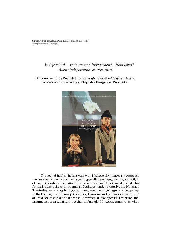 (PDF) Independent… from whom? Independent... from what? About ...