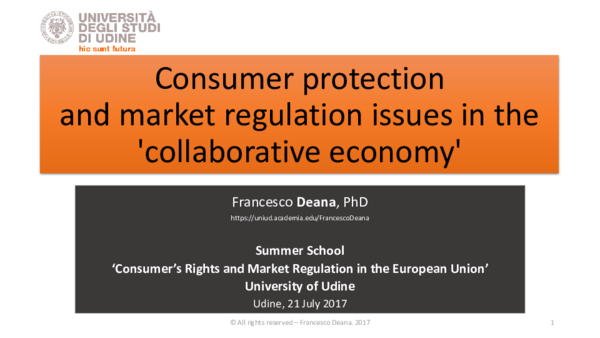 (PDF) Consumer protection and market regulation issues in the ...