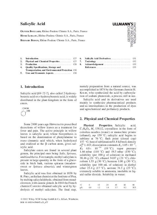 (PDF) Salicylic Acid