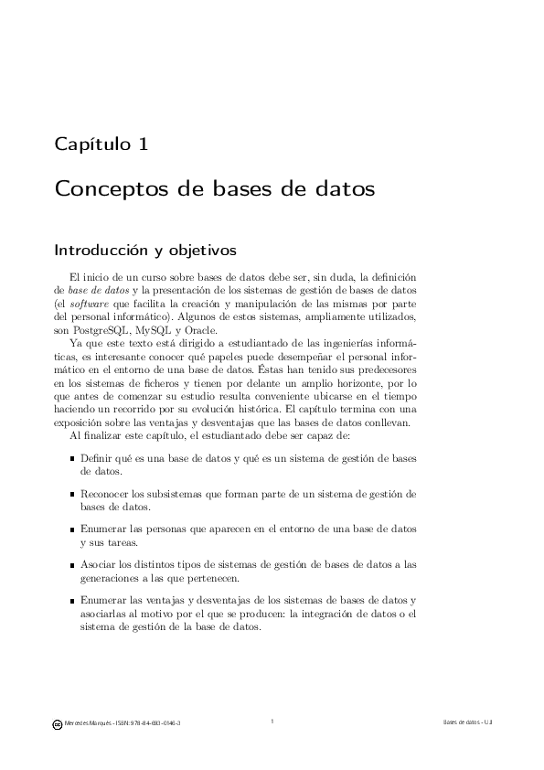 (PDF) Conceptos de bases de datos
