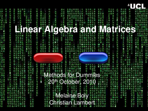 (PPT) Linear Algebra