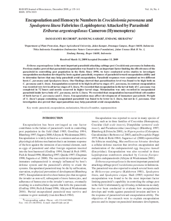 (PDF) Biology of Microplitis demolitor (Hymenoptera: Braconidae), an ...