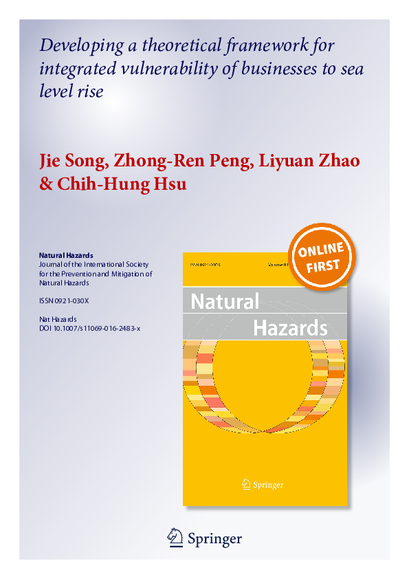 (PDF) Developing a theoretical framework for integrated vulnerability ...