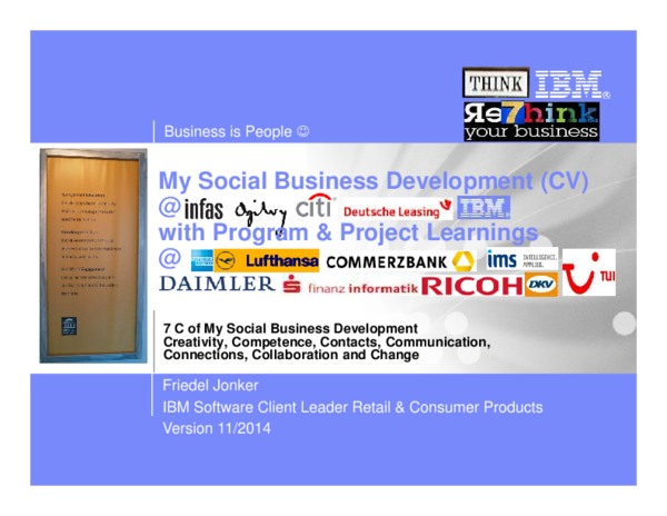 (PDF) My Social Business Development (CV) @ with Program & Project ...