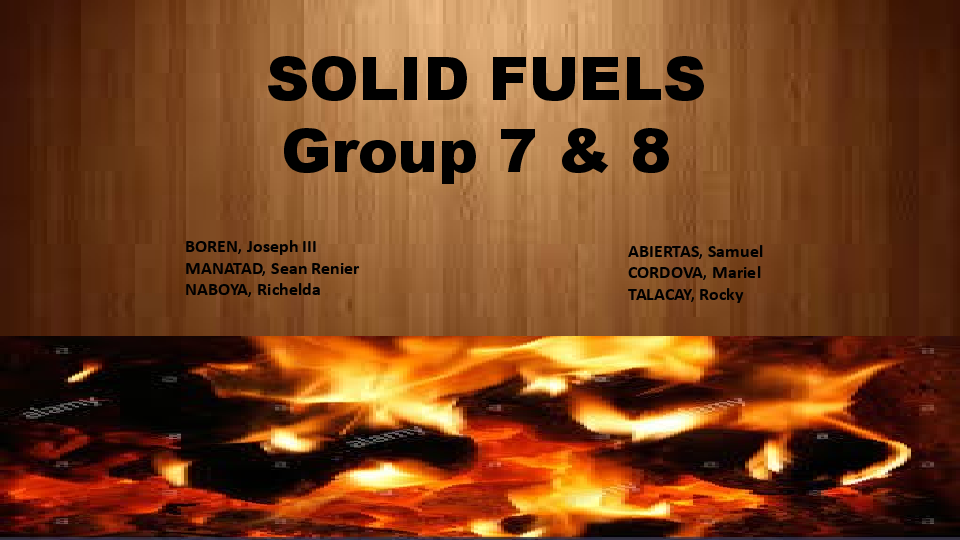 (PPT) SOLID FUELS