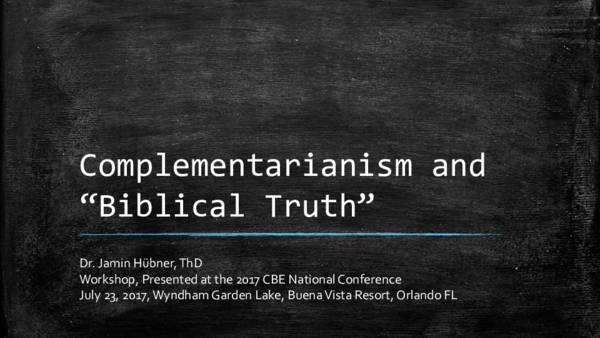 (PPT) Complementarianism and "Biblical Truth"