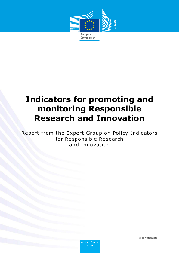 (PDF) Indicators for Promoting and monitoring responsible research and ...