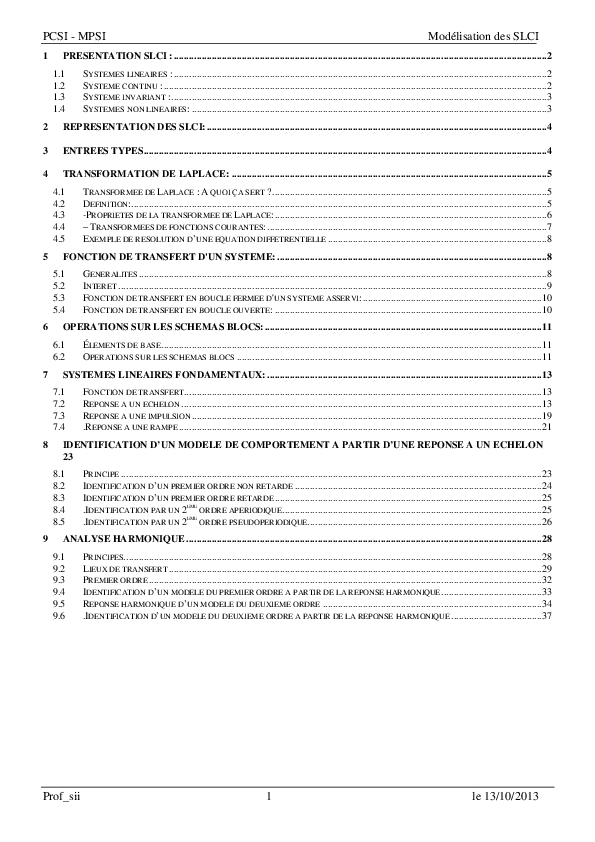 (PDF) Cours SLCI