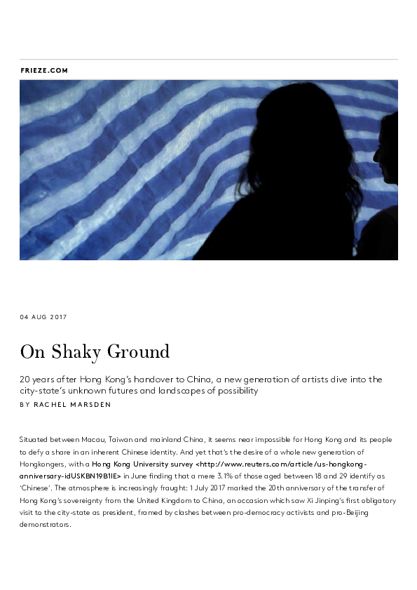 (PDF) On Shaky Ground