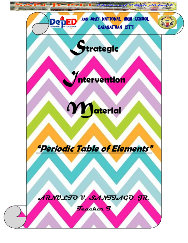 (PDF) Strategic Intervention Material " Periodic Table of Elements