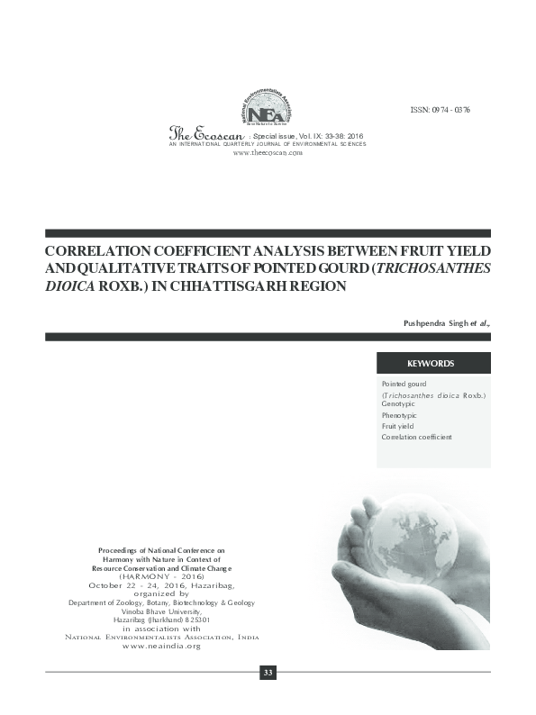 Pdf Character Association And Path Coefficient Analysis For Identification Of Yield Enhancing