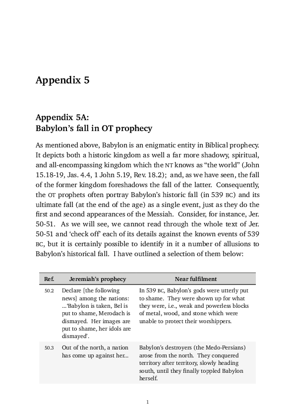 (PDF) Commentary On Daniel :: Appendix 5