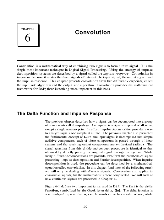 (PDF) convolution theory